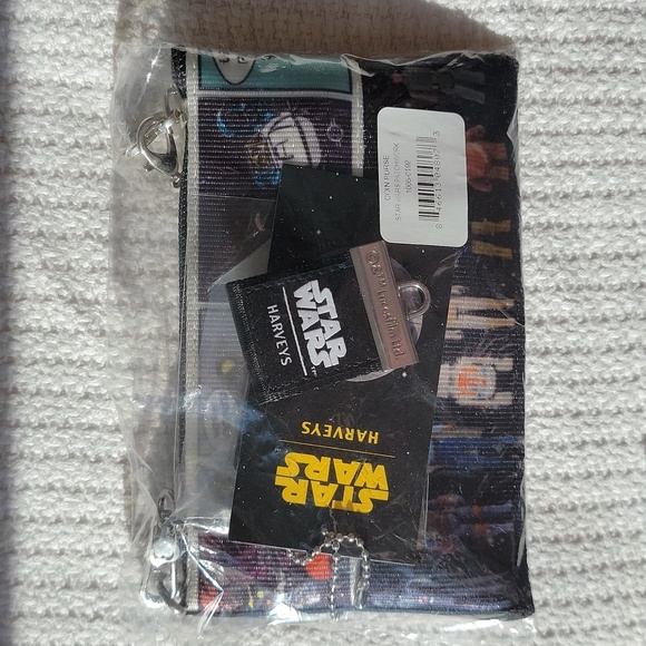 Harveys | Bags | Harveys Star Wars Seatbelt Bag Zip Wallet Wristlet ...